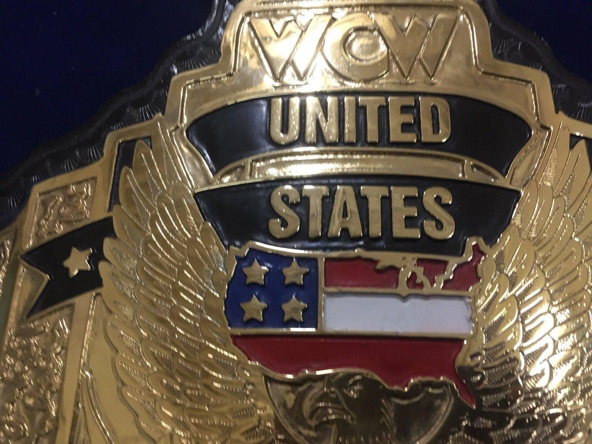 WCW US HEAVYWEIGHT 24K GOLD Zinc Championship Belt | Zees Belts