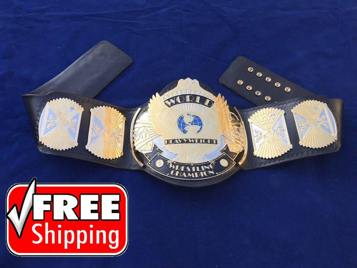 WWF WINGED EAGLE DUAL PLATED 24K GOLD Zinc Championship Belt | Zees Belts